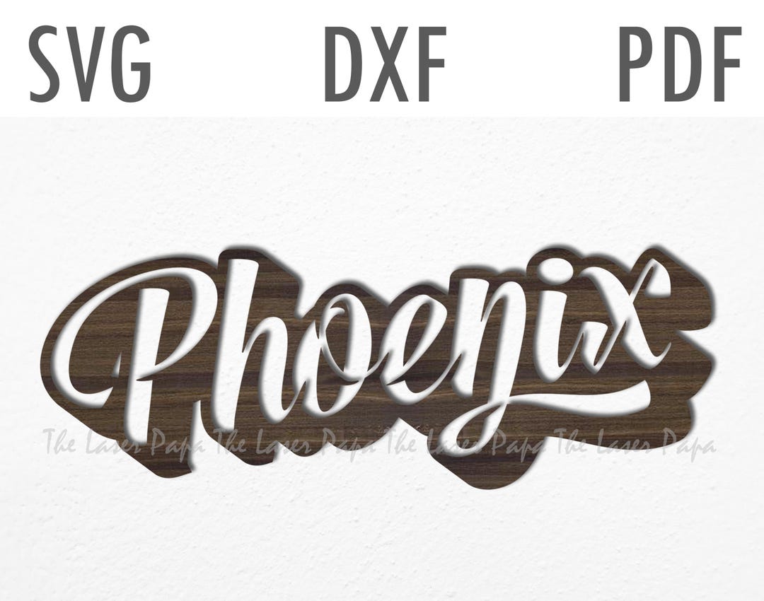 Phoenix Plaque Laser Cut File: Multilayered Home Decor (digital ...
