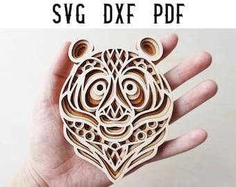 Panda Laser Cut - Etsy