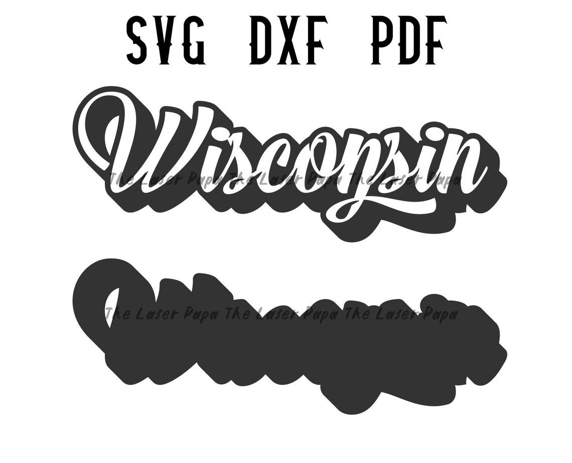 Wisconsin Plaque SVG / Laser Cut File / GLOWFORGE / Dxf / Pdf | Etsy