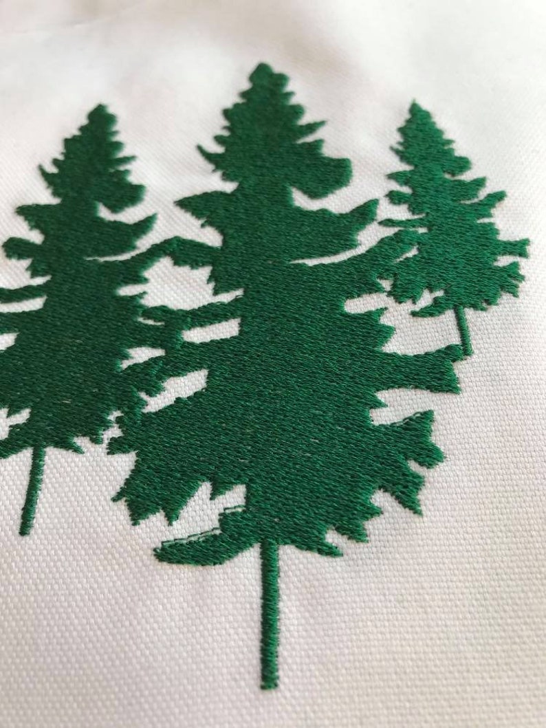 Evergreen Trees Machine Embroidery Design - Etsy