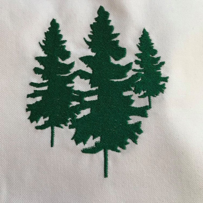 Evergreen Trees Machine Embroidery Design - Etsy