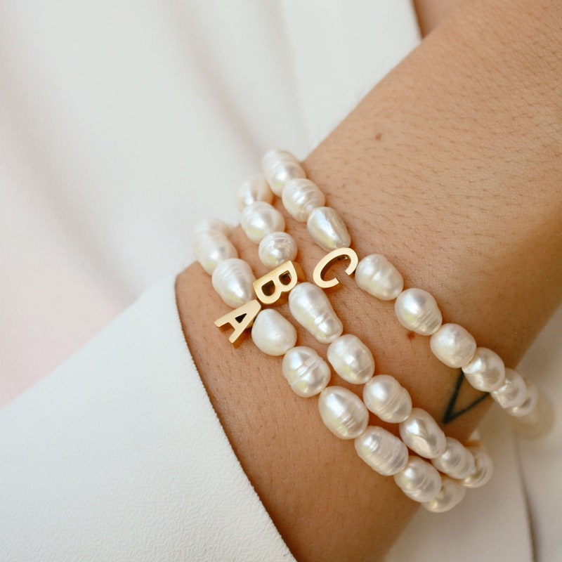 Initial Bracelet - Etsy