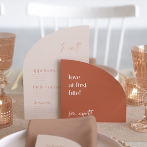 Dinner Menu Sign, Arch Wedding Dinner Sign, Wedding Dinner Menu, Modern ...