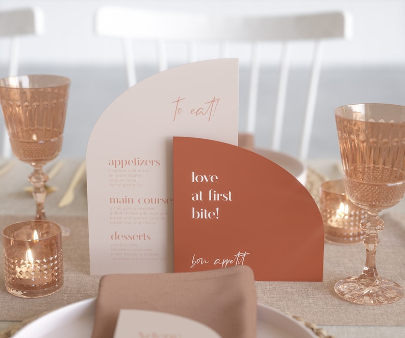 Dinner Menu Sign Arch Wedding Dinner Sign Wedding Dinner - Etsy