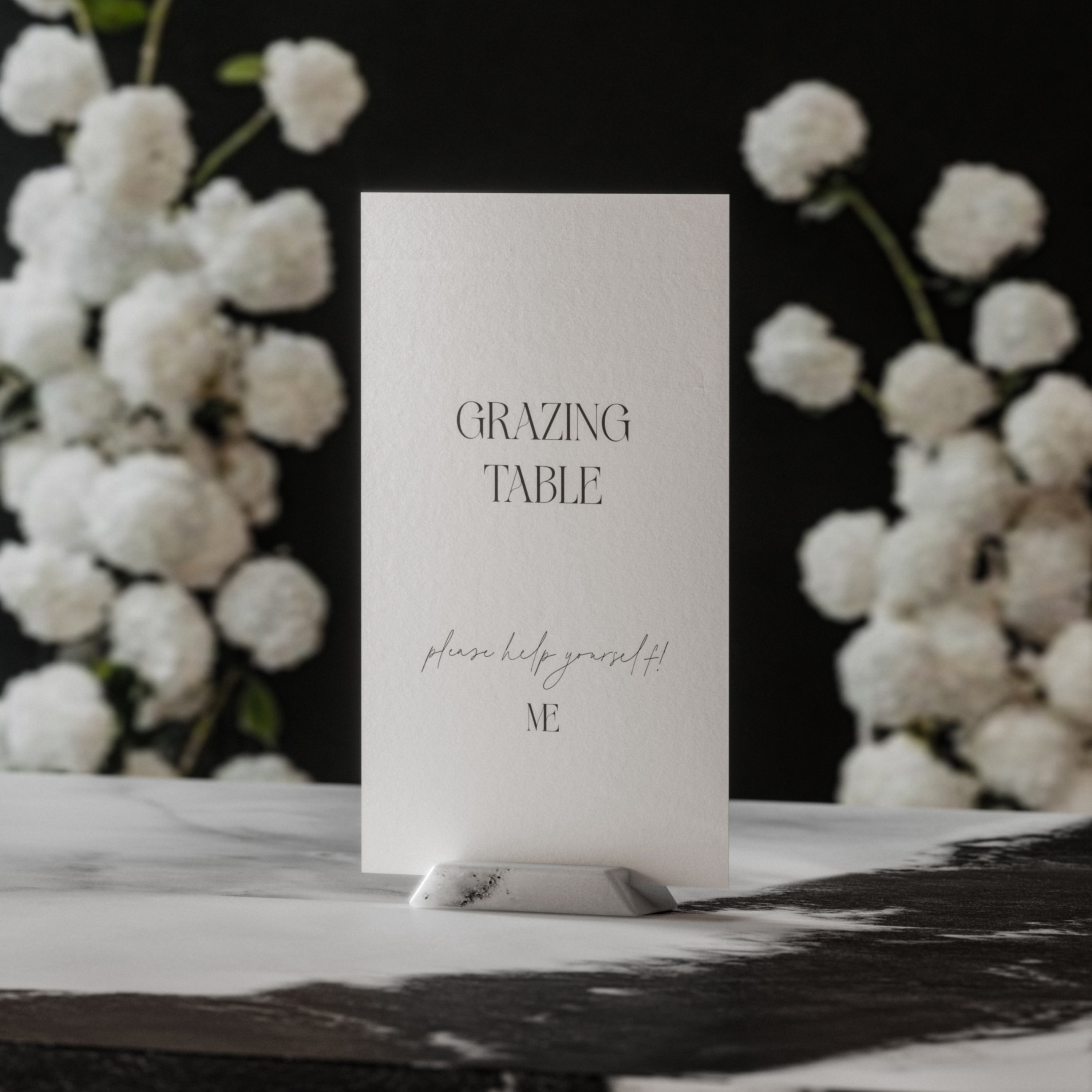 Minimalist Grazing Table Sign Template, Wedding Food Sign, Wedding ...
