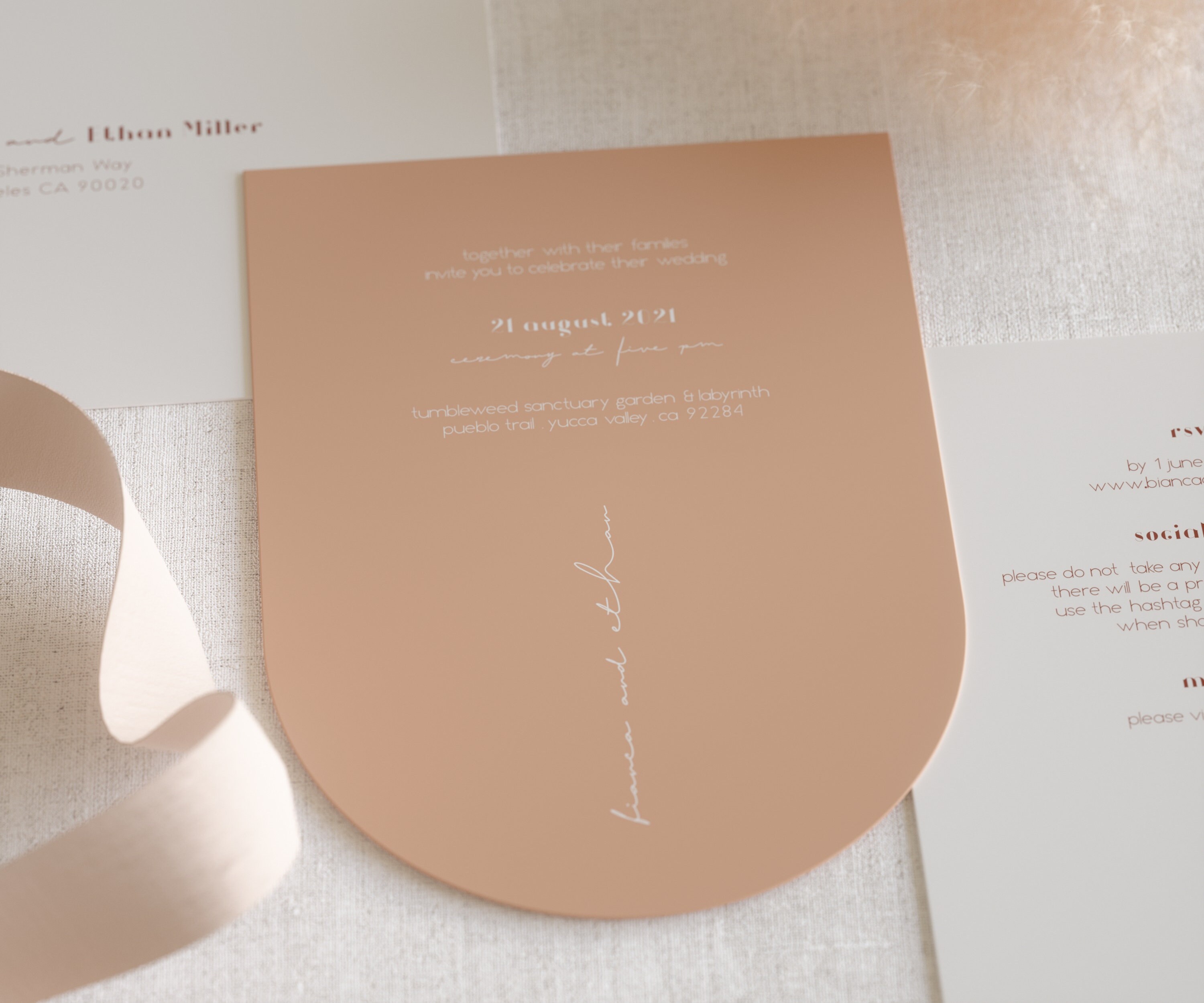 Modern Wedding Invitation Set Arch Wedding Invitation - Etsy