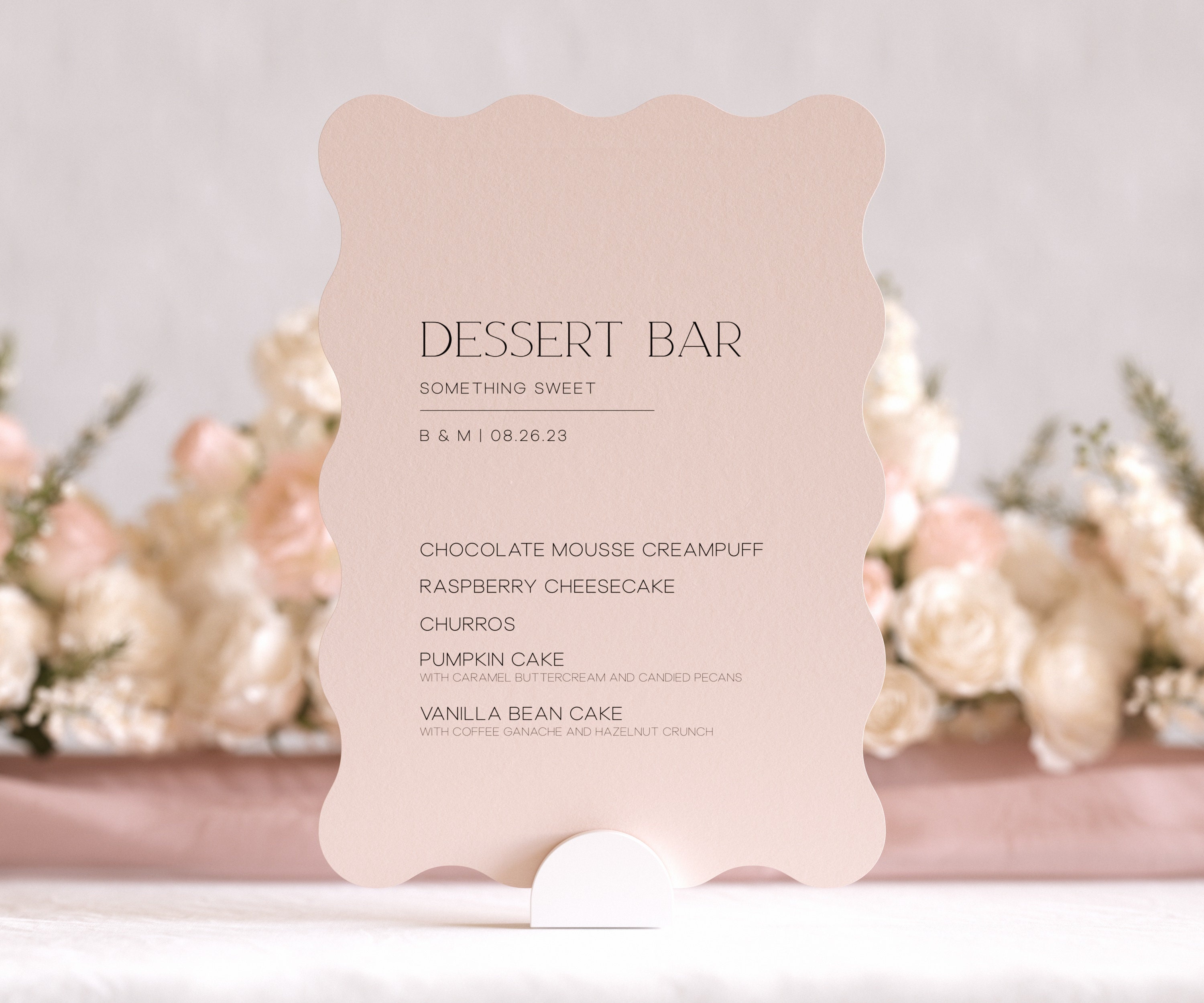 Arch Dessert Table Sign, Dessert Menu Sign, Sweets Menu Sign ...