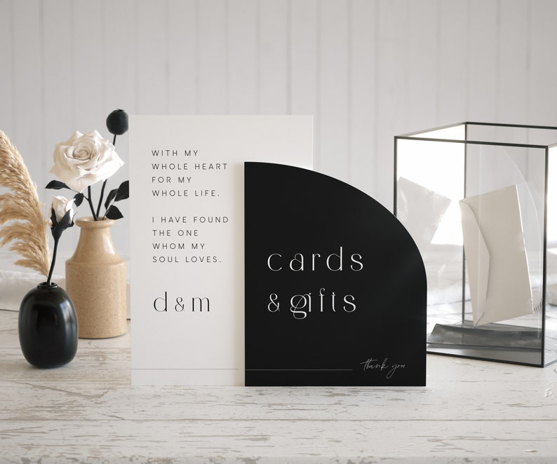 Arch Cards and Gifts Table Sign Modern Cards and Gifts - Etsy