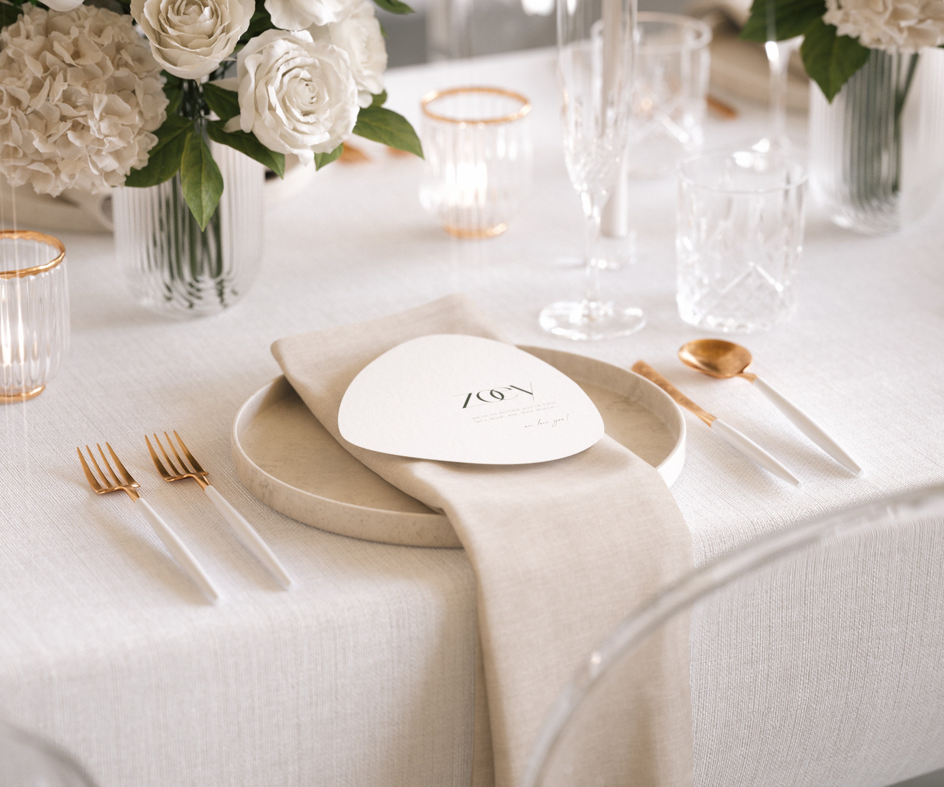 Dinner Menu Card Arch Menu Card With Guest Name Minimalist - Etsy