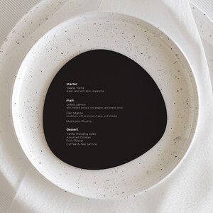 Dinner Menu Card | Arched Menus Personalized With Guest Names | Modern ...