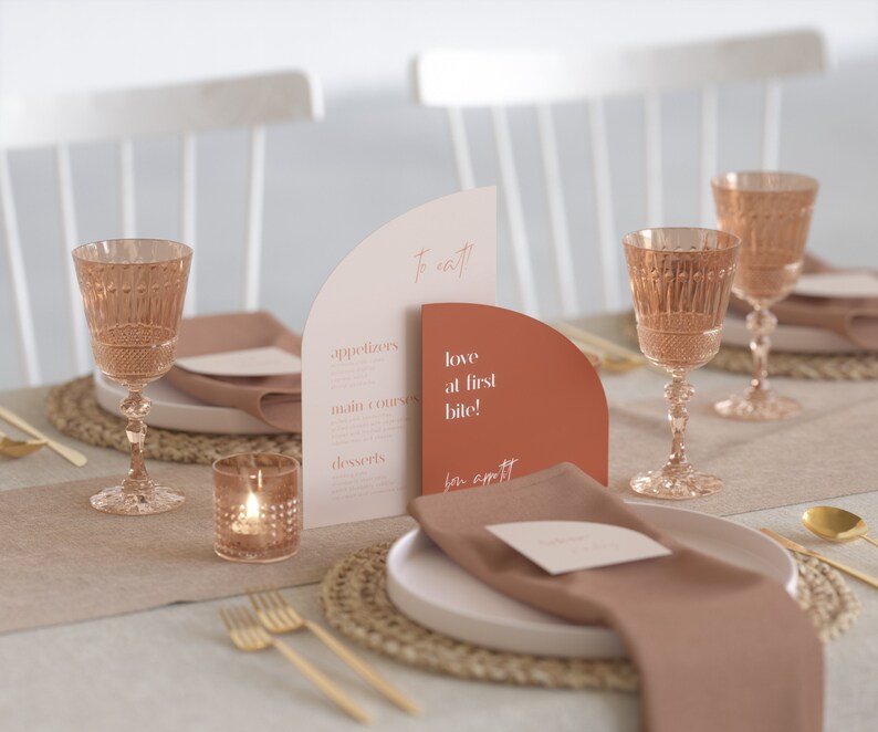 Dinner Menu Sign Arch Wedding Dinner Sign Wedding Dinner - Etsy