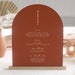 Terracotta Bar Menu Sign, Arch Wedding Drink Sign, Modern Burnt Orange ...