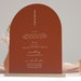 Terracotta Bar Menu Sign, Arch Wedding Drink Sign, Modern Burnt Orange ...