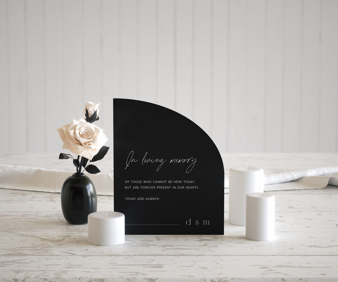 In Loving Memory Sign Printable in Loving Memory Sign for - Etsy