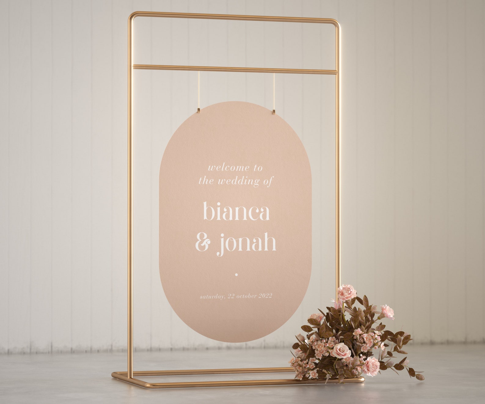 Arch Welcome Sign Modern Wedding Signs Double Arch Wedding - Etsy Hong Kong