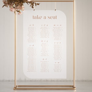 Wedding Seating Sign, Wedding Signs, Wedding Welcome Sign Rounded Shape ...