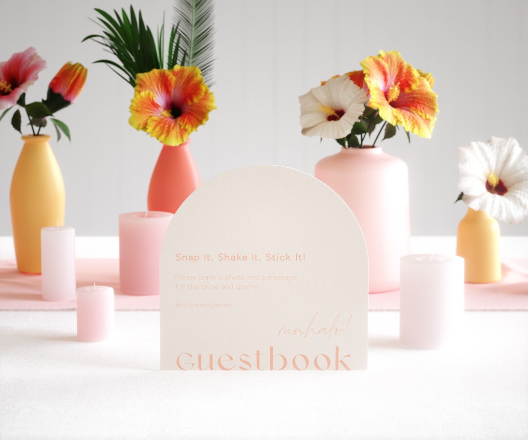Arch Guestbook Wedding Sign, Photo Guestbook Sign, Wedding Photo ...