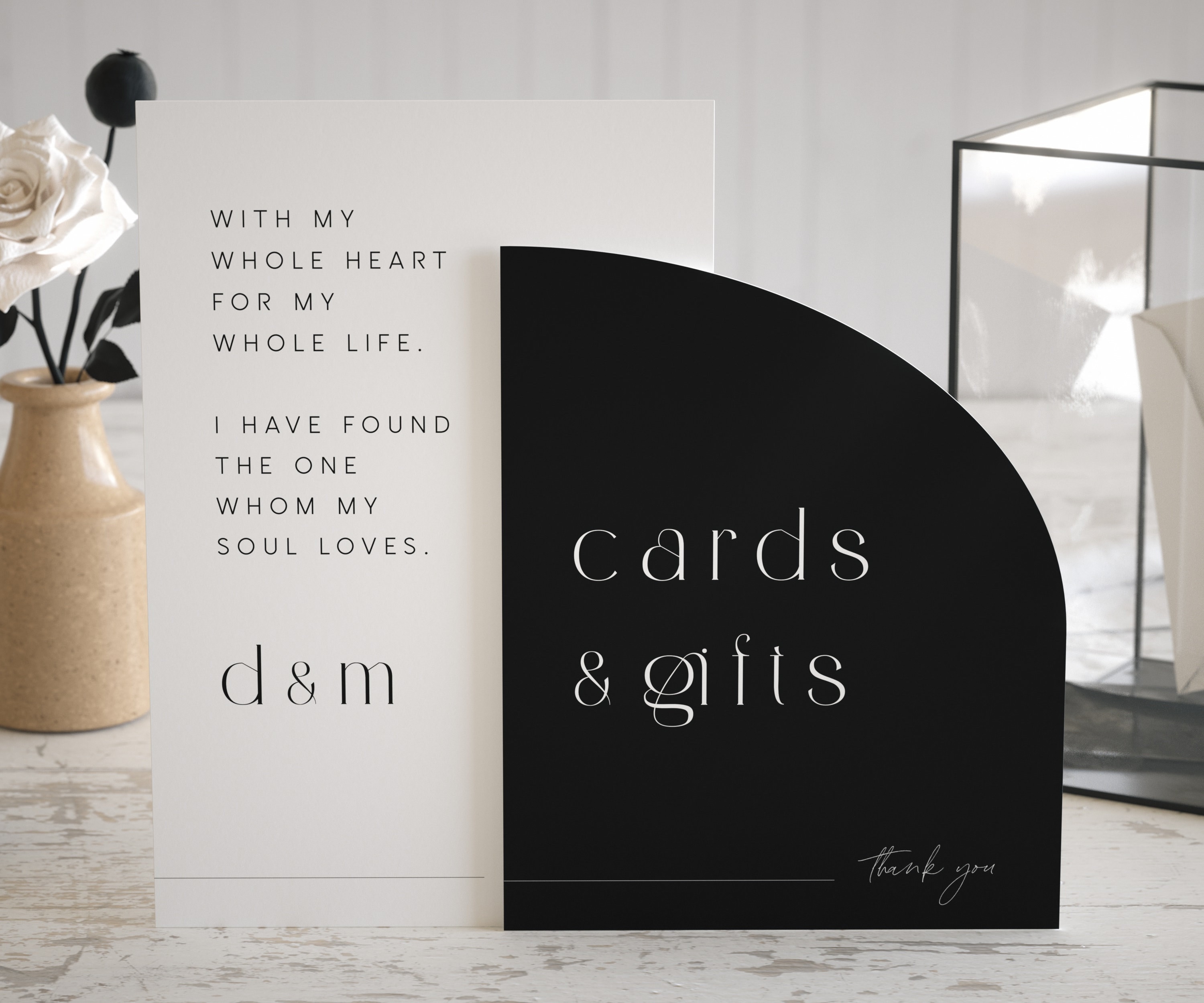 Arch Cards and Gifts Table Sign Modern Cards and Gifts | Etsy