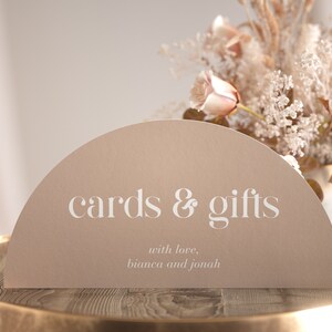 Arch Cards and Gifts Table Sign, Cards and Gifts Wedding Sign, Tabletop ...
