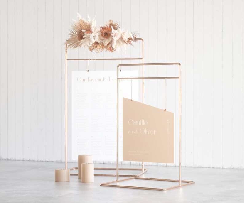 Arch Shape Wedding Welcome Sign Wedding Modern Ceremony Sign - Etsy