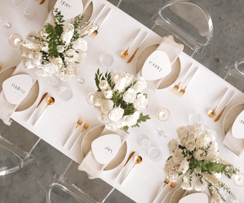 Dinner Menu Card Arch Menu Card With Guest Name Minimalist - Etsy