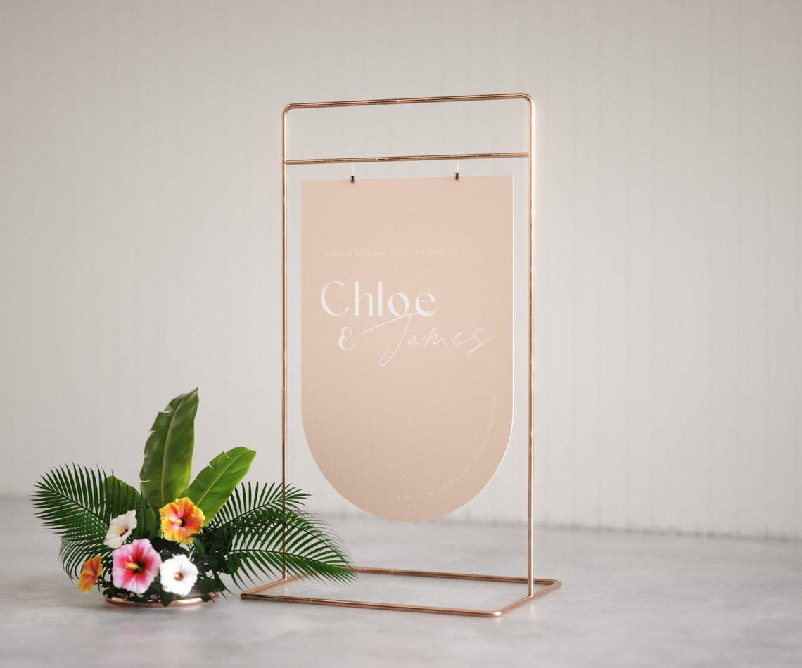Arch Welcome Sign Modern Wedding Signs Arch Wedding Sign - Etsy