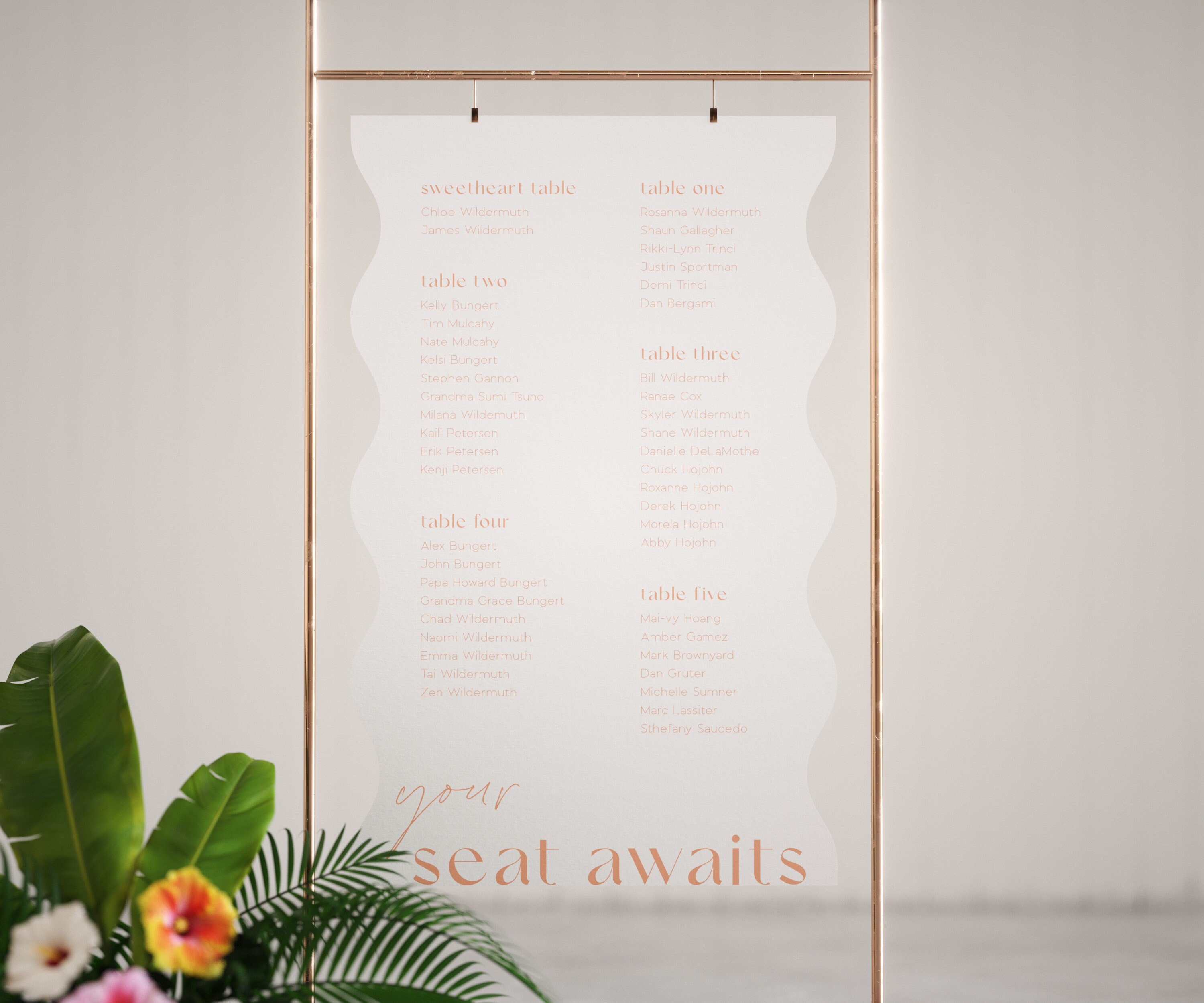 Wedding Seating Sign Wedding Signs Wedding Welcome Sign Wave - Etsy
