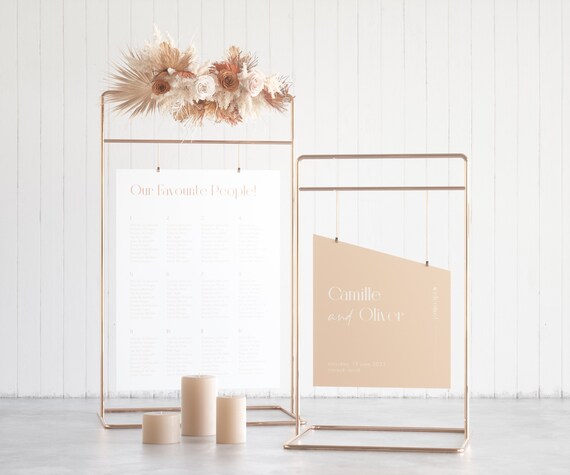 Arch Shape Wedding Welcome Sign Wedding Modern Ceremony Sign - Etsy