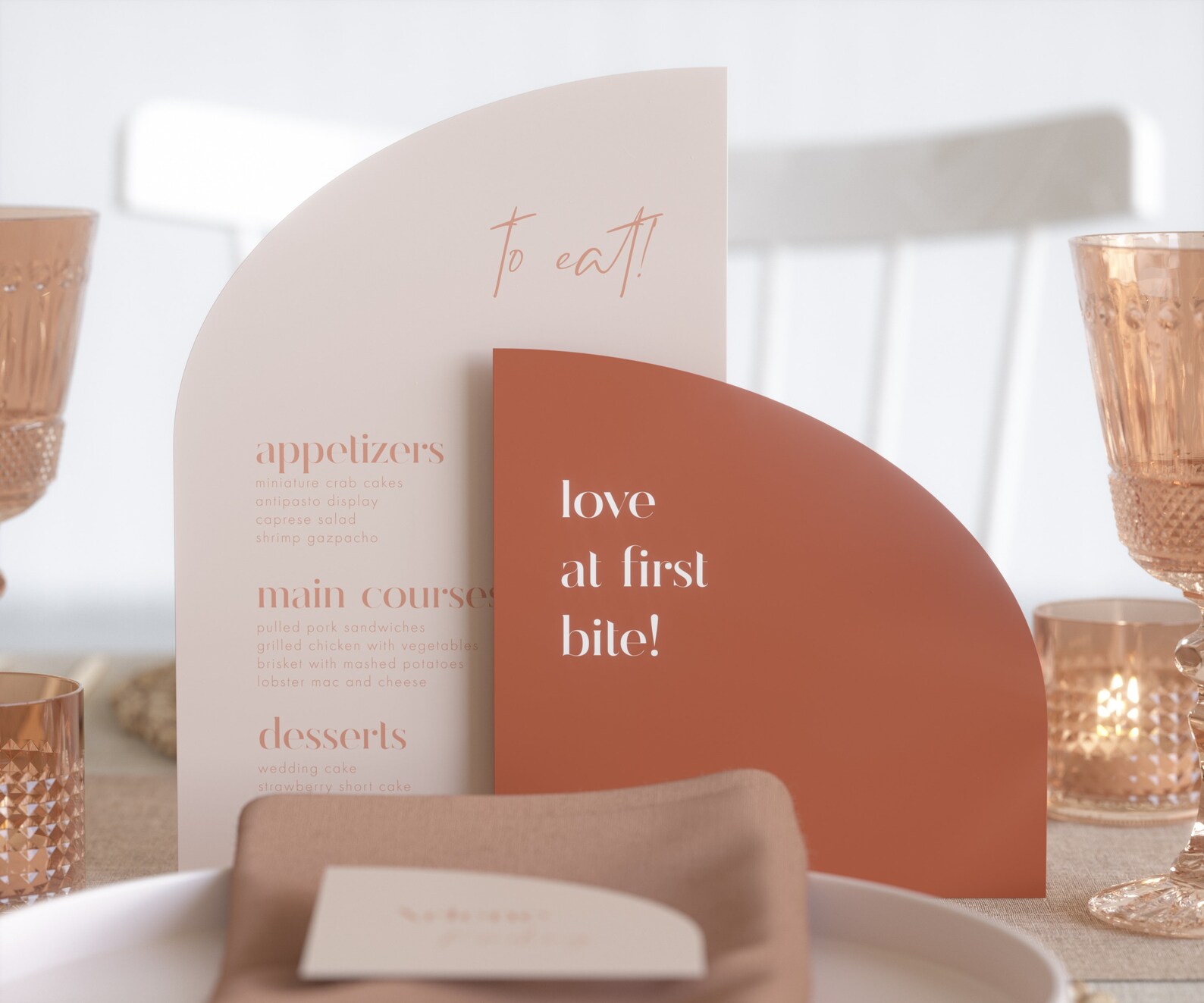 Dinner Menu Sign Arch Wedding Dinner Sign Wedding Dinner - Etsy