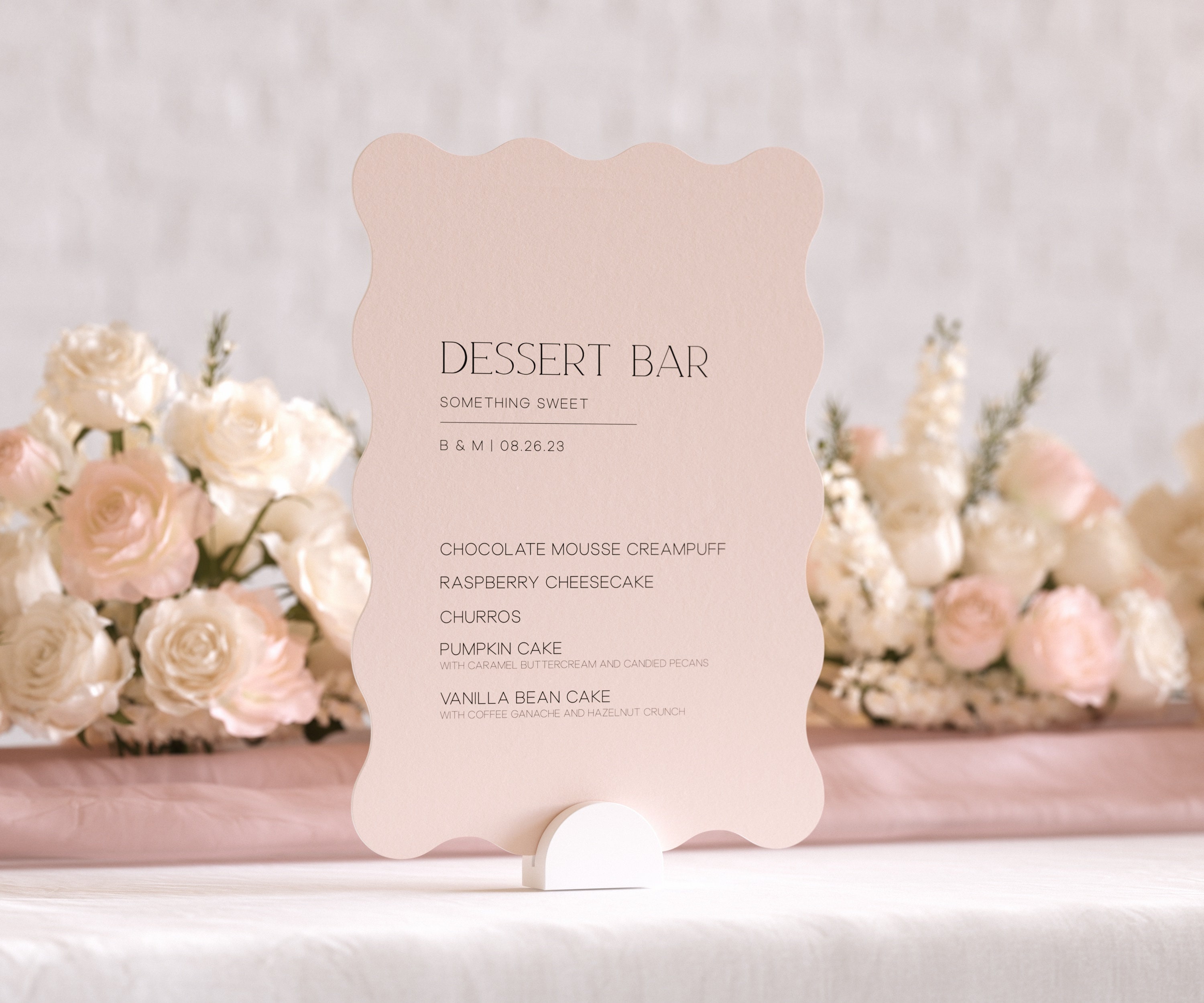 Arch Dessert Table Sign, Dessert Menu Sign, Sweets Menu Sign ...