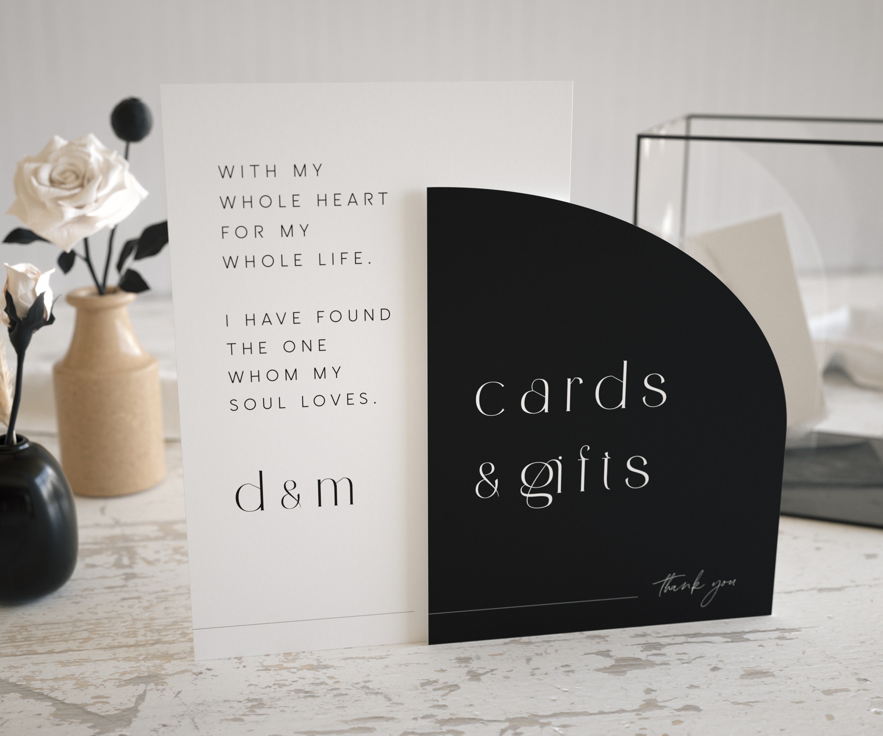 Arch Cards and Gifts Table Sign Modern Cards and Gifts | Etsy