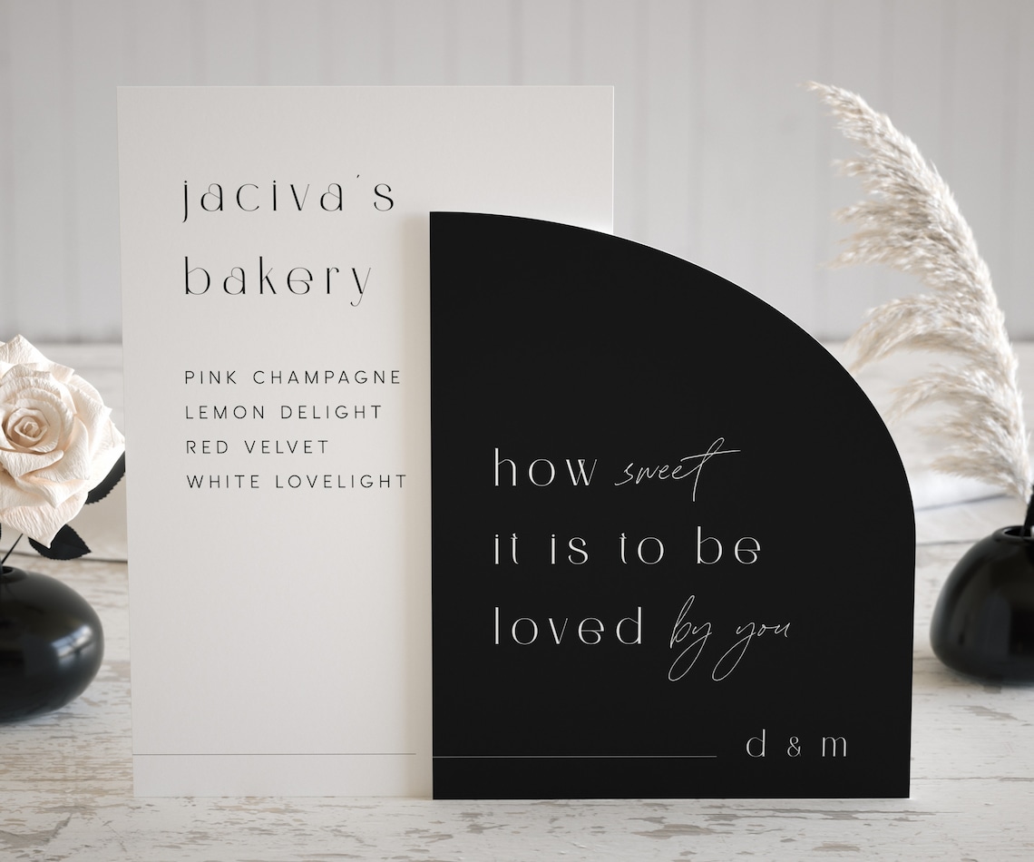 Dessert Menu Sign Arch Dessert Table Sign Sweets Menu Sign - Etsy