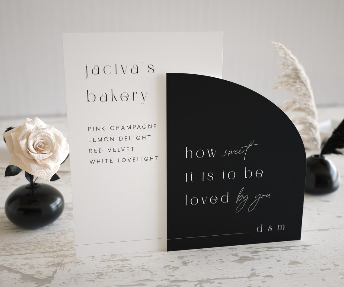 Dessert Menu Sign Arch Dessert Table Sign Sweets Menu Sign - Etsy