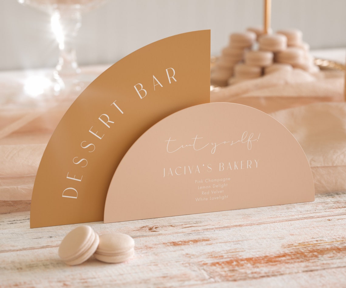 Arch Dessert Table Sign Dessert Menu Sign Sweets Menu Sign - Etsy