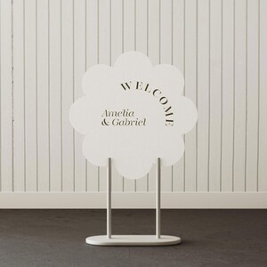 Wavy Welcome Sign | Wave Wedding Sign | Modern Wedding Sign | Ripple ...