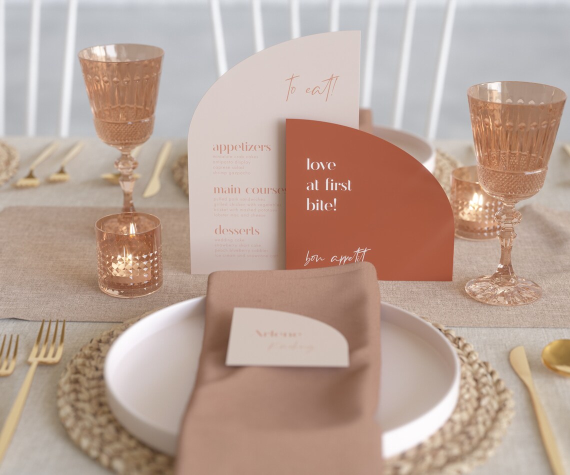 Dinner Menu Sign Arch Wedding Dinner Sign Wedding Dinner - Etsy