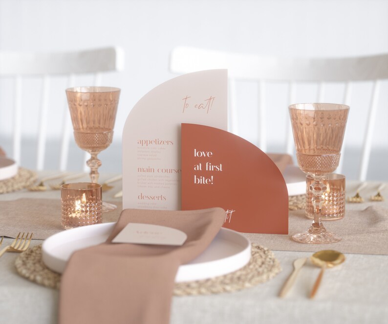 Dinner Menu Sign Arch Wedding Dinner Sign Wedding Dinner - Etsy