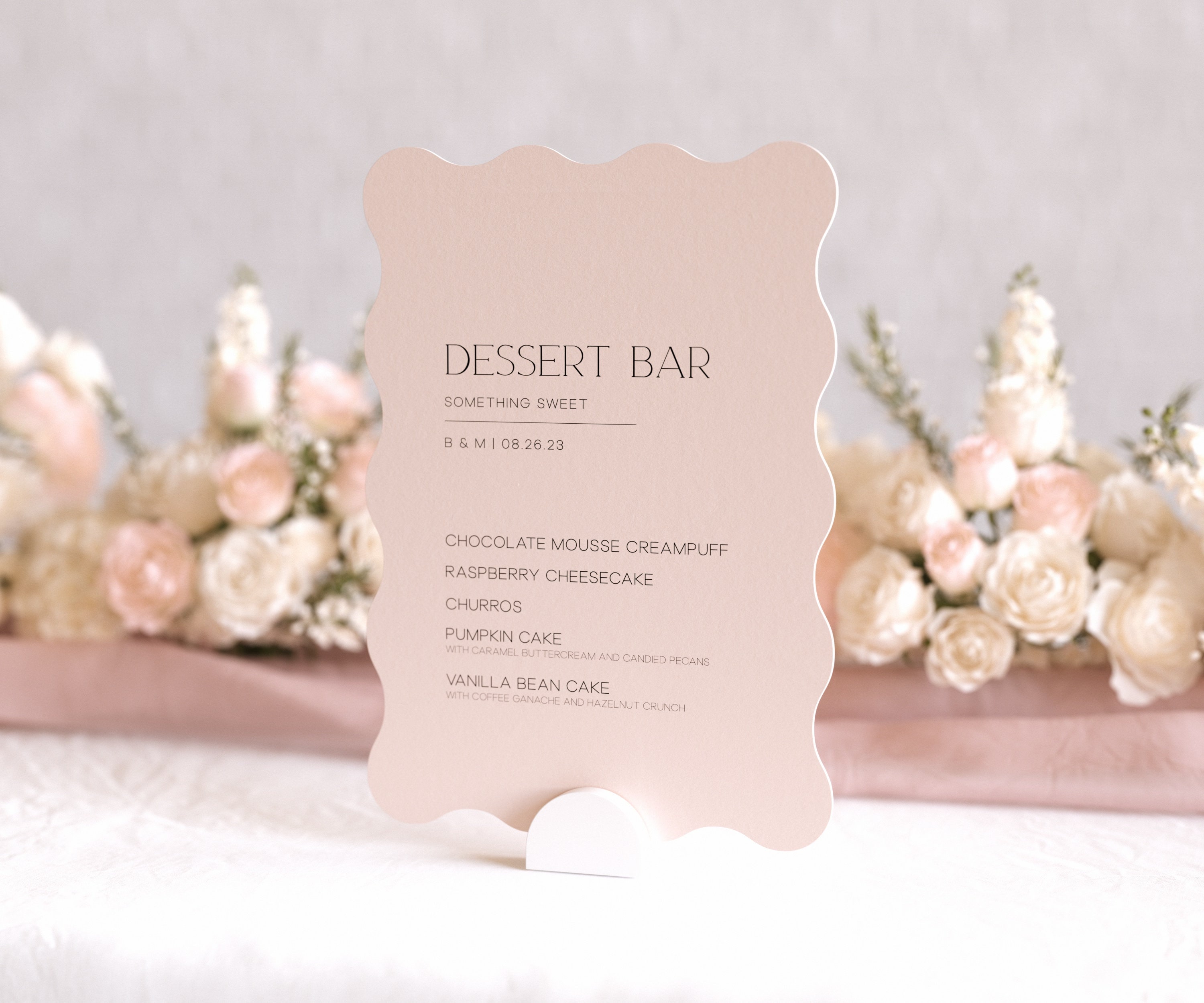 Arch Dessert Table Sign, Dessert Menu Sign, Sweets Menu Sign ...