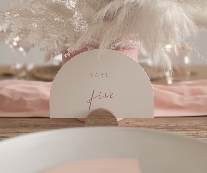 Arch Shape Wedding Table Numbers Modern Minimalist Table - Etsy