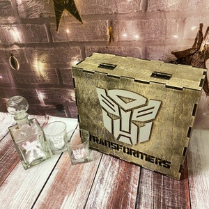 Transformers Whiskey Glasses Set,custom Transformers Decanter Whiskey ...