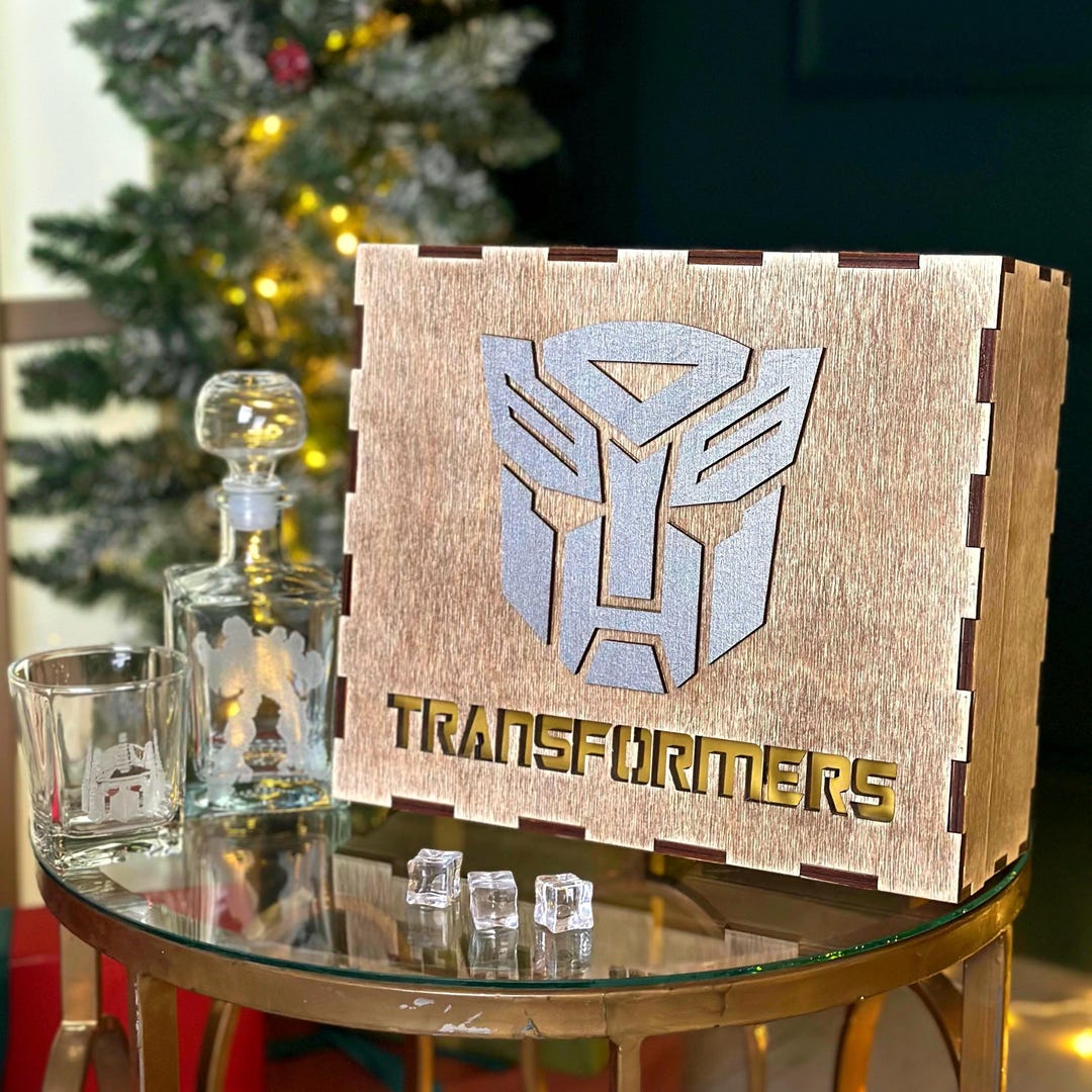 Transformers Whiskey Glasses Set,custom Transformers Decanter Whiskey ...