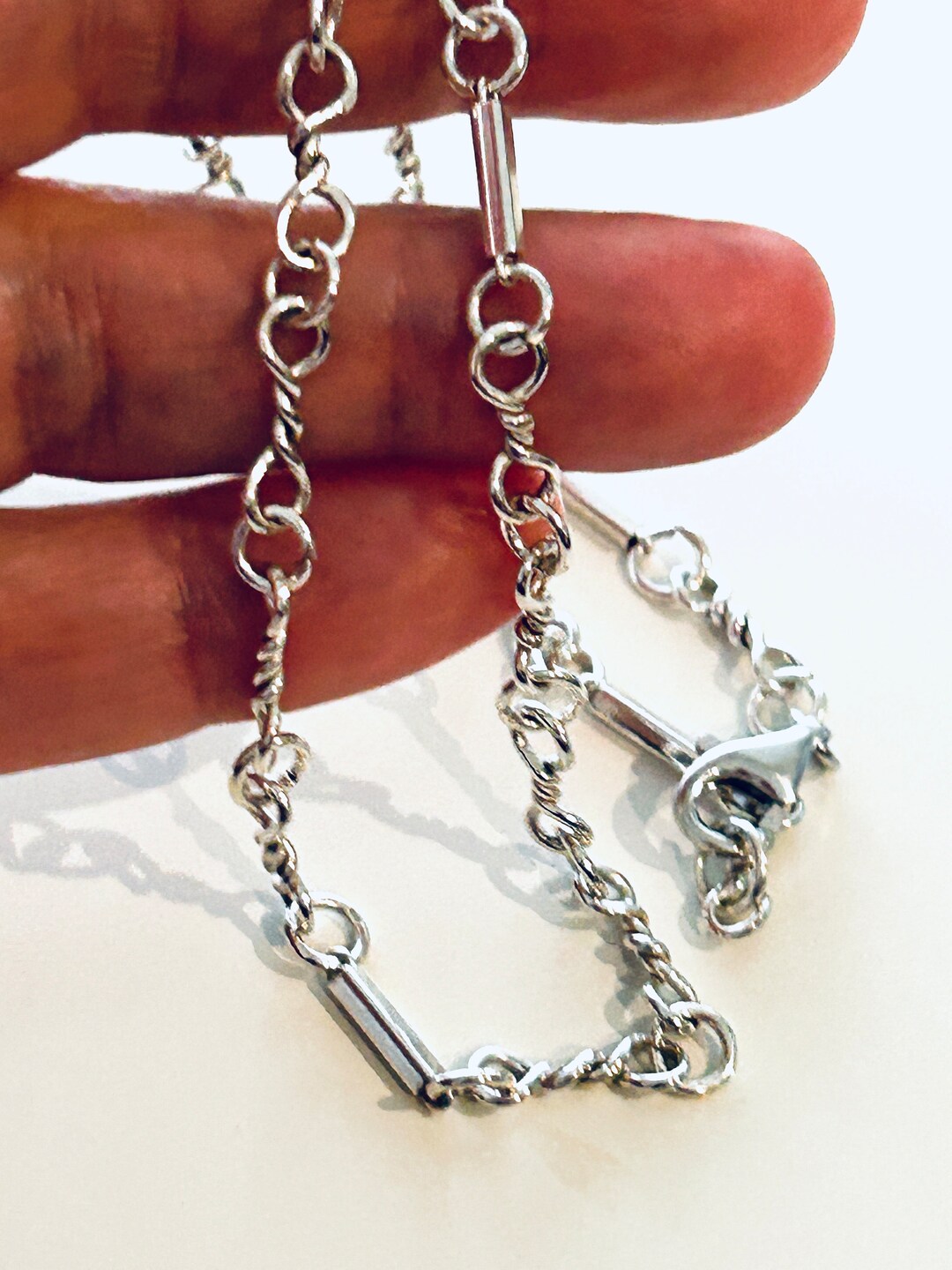 Sterling Silver Women Chain Necklace Handmade Chain - Etsy