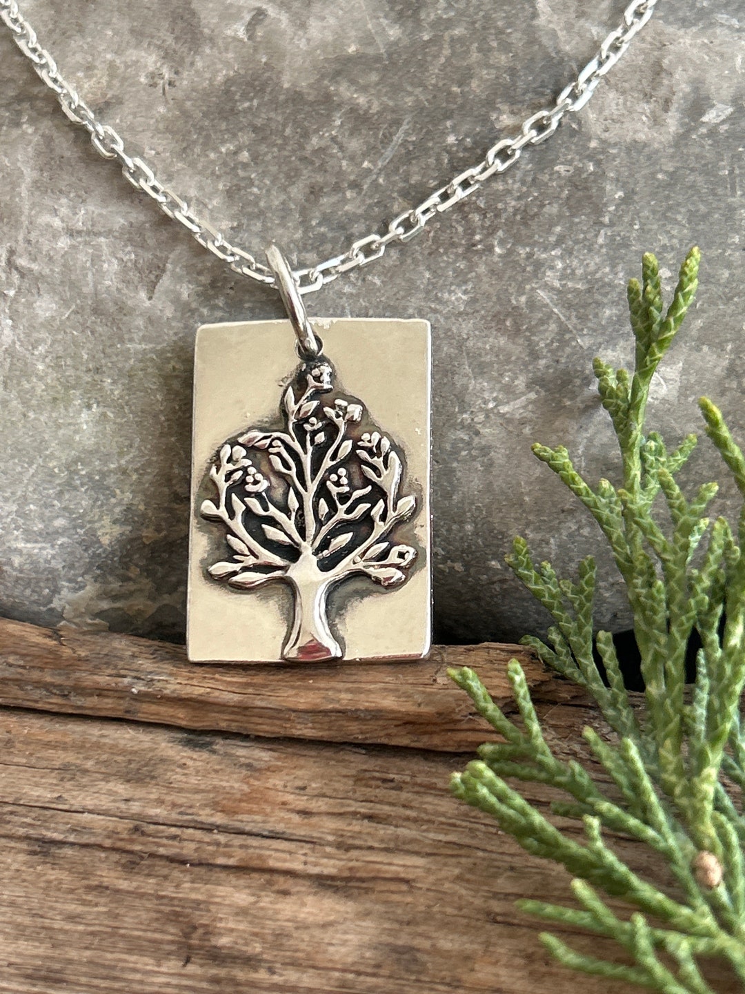 Handcrafted Sterling Silver Tree of Life Pendant - Etsy