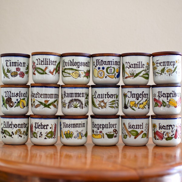 Vintage Spice Jars - Etsy
