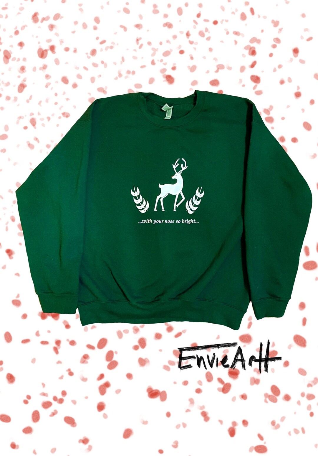 Reindeer Vinyl Christmas Sweater - Etsy