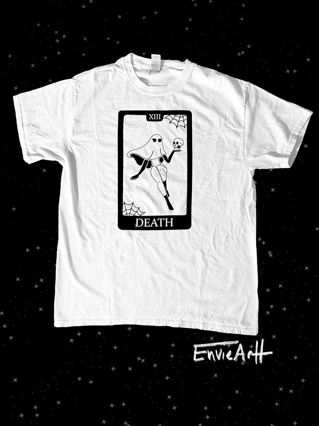 Death Tarot Card Pinup Vinyl T-shirt - Etsy