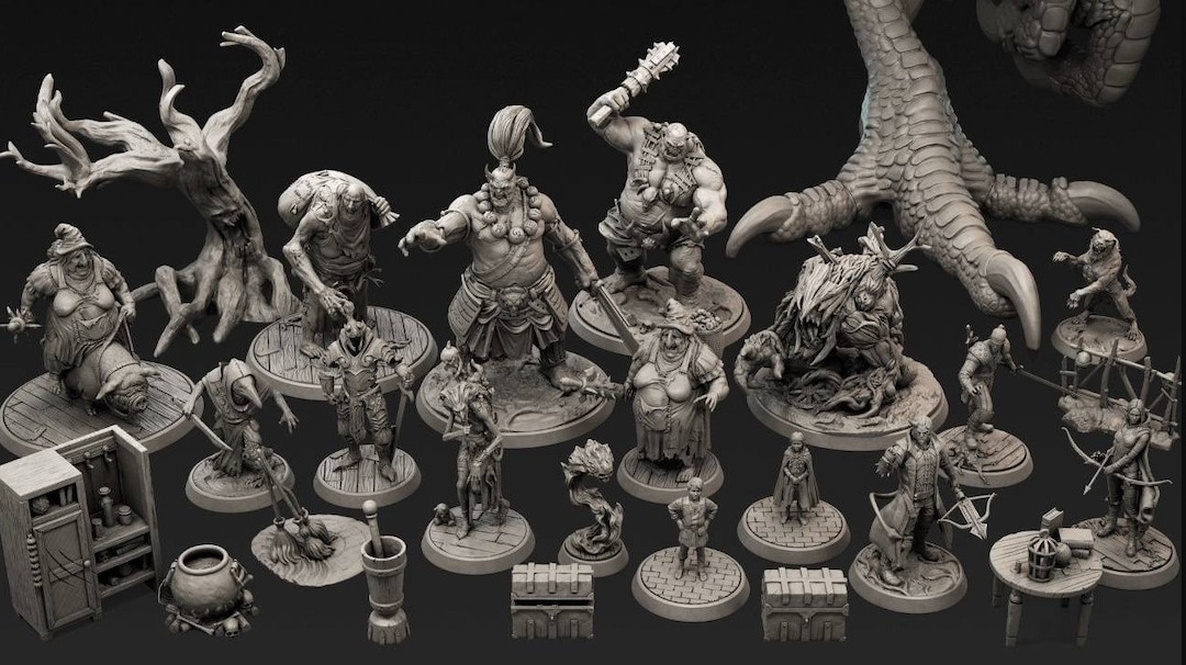 Miniature/resin STL Files Bundle for 3D Printer and FDM STL Files - Etsy