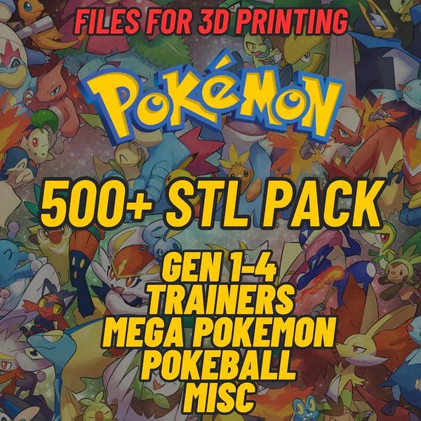 Pokemon stl files - Etsy