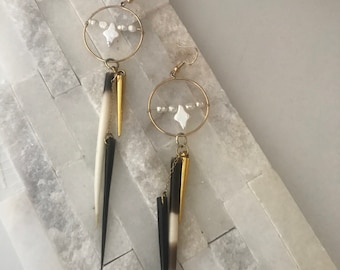 Sunset Porcupine Quill Earrings - Etsy