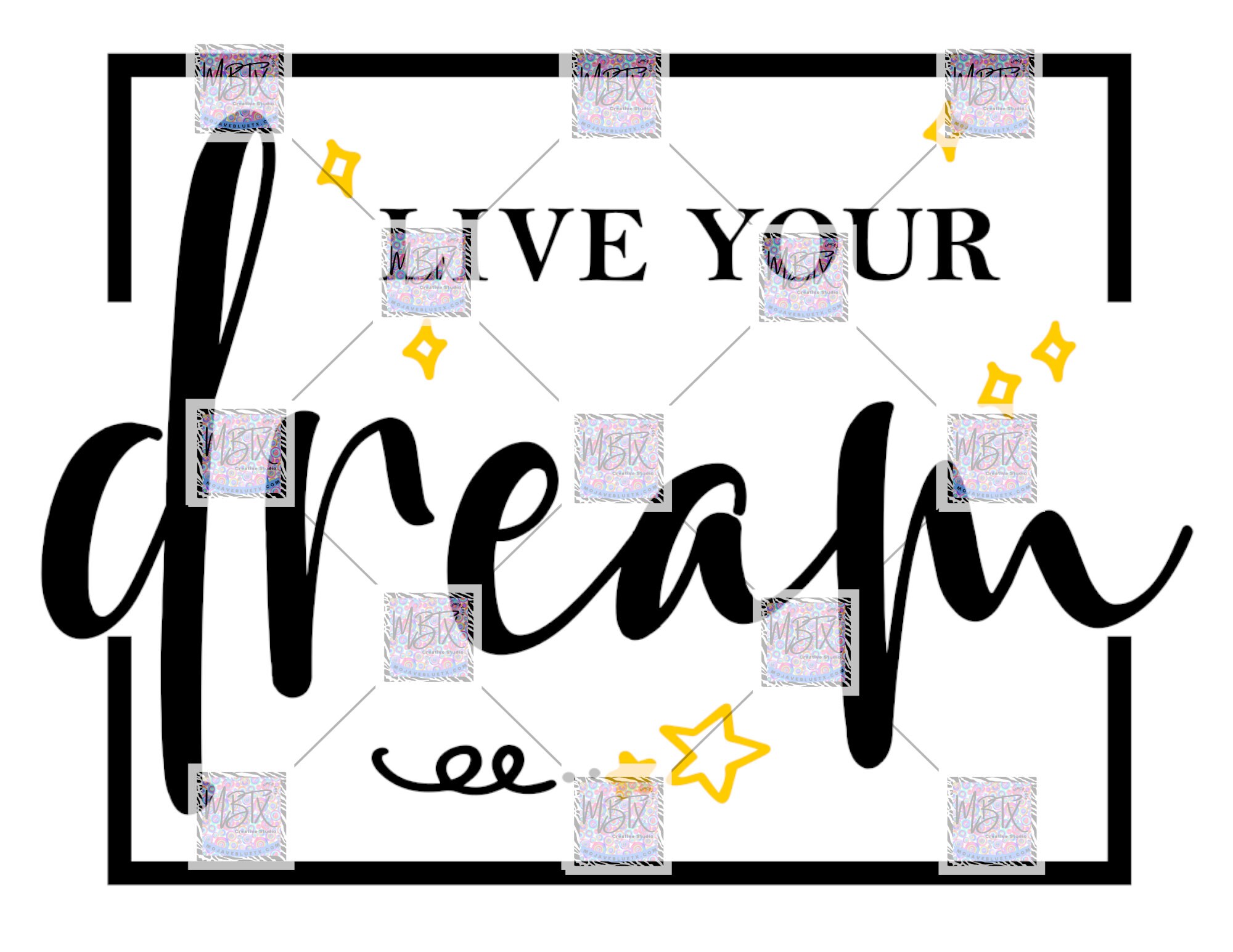 Live Your Dream Digital PNG Sublimation Design Instant - Etsy